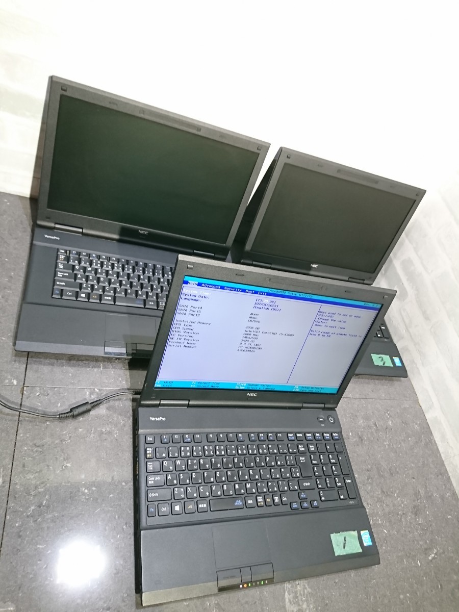 現状品 管1R22 NEC VersaPro VD-H/VD-K/VL-J core i5-4300M/i3-4100M/i5-4210M ...