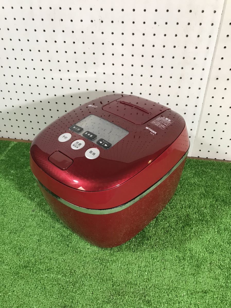 5066 TIGER タイガー圧力IH炊飯ジャー 圧力IH炊飯器 炊きたて JPC-A181 17年製 カーマインレッド RC 呼び容量5.0 ...