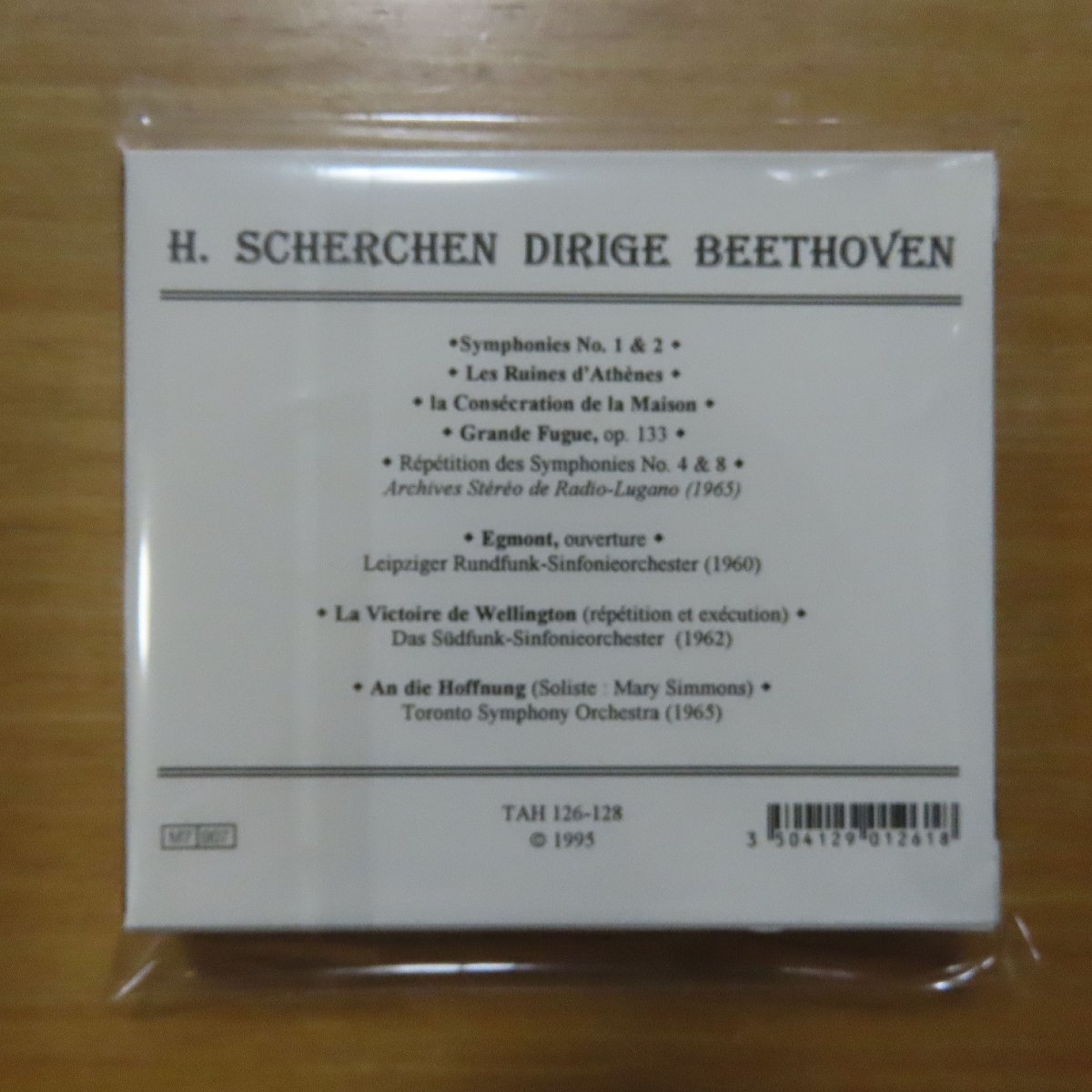 3504129012618; 3CD/TAHRA SCHERCHEN / LUDWIG VAN BEETHOVEN(その他)｜売買された ...