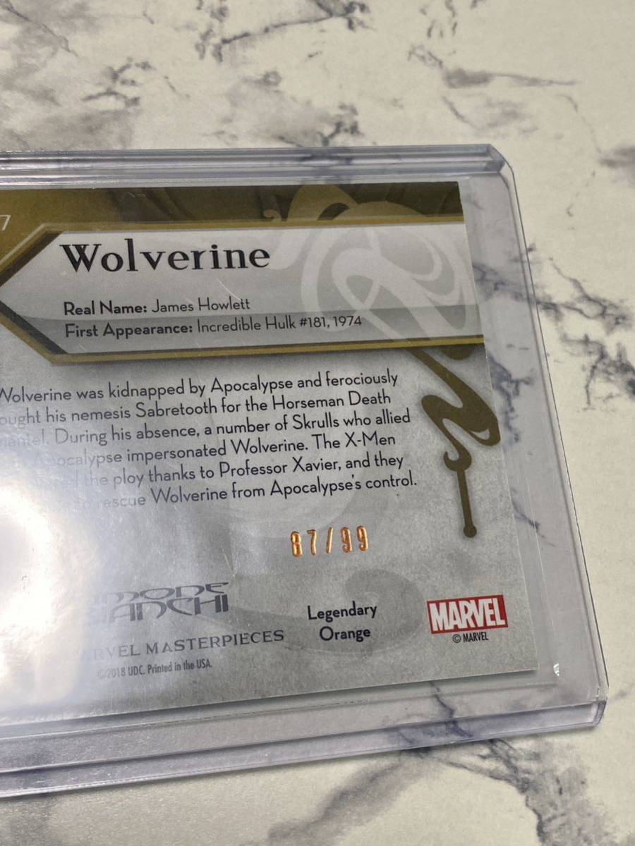 2018 Upper Deck Marvel Masterpieces Trading Cards Simone Bianchi SSP Tier 4 Legendary Orange /99 ...