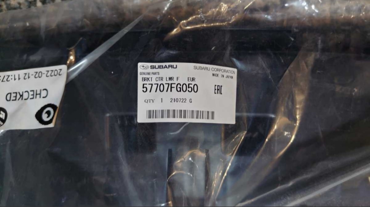 在庫ラスト2つ 欧州スバル 純正 バンパー ブラケット 57707FG050 GRB GRF GVB GVF GH GE WRX STI ...