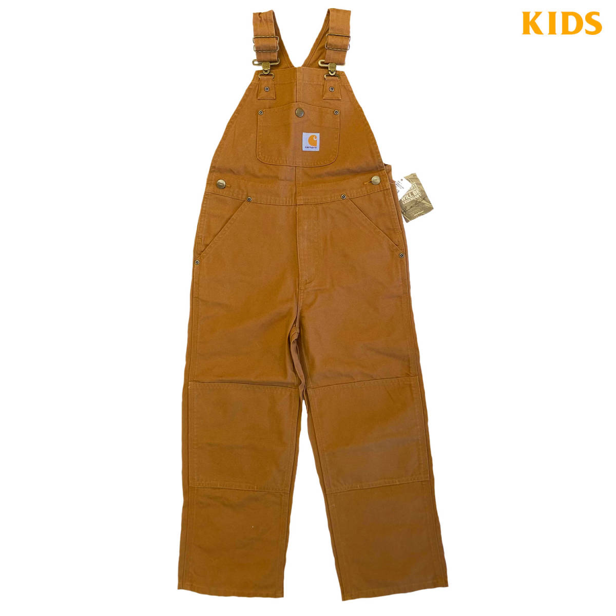 CARHARTT KIDS カーハート キッズ オーバーオール ブラウン サイズ 6 CANVAS BIB OVERALL ビブ(カーハート ...