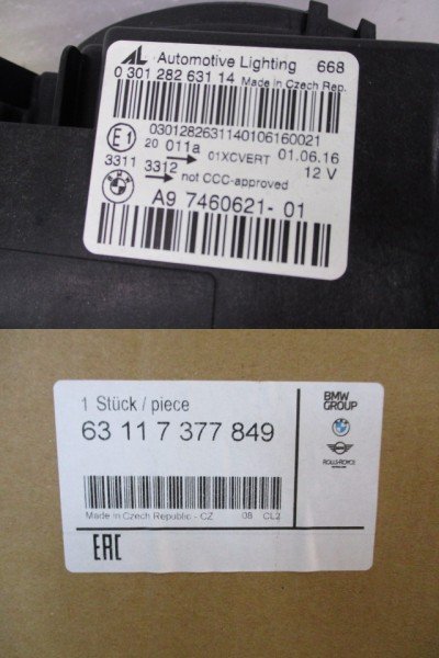 BMW 4シリーズ DBA-4D20 420i グランクーペ Mスポーツ 左 ヘッドライト LED/A9 7460621-0/ ...