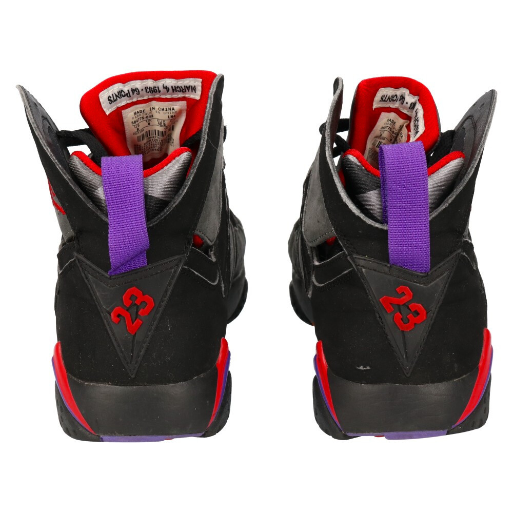 NIKE ナイキ AIR JORDAN 7 RETRO DMP RAPTORS エアジョーダン7 レトロ ラプターズ ブラック US9 ...