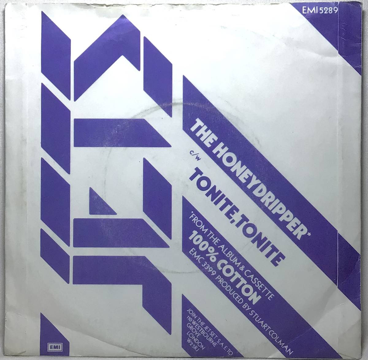 英7 THE JETS / THE HONEYDRIPPER / TONITE TONITE / STRAWBERRY 刻印 1982 UK盤 ...