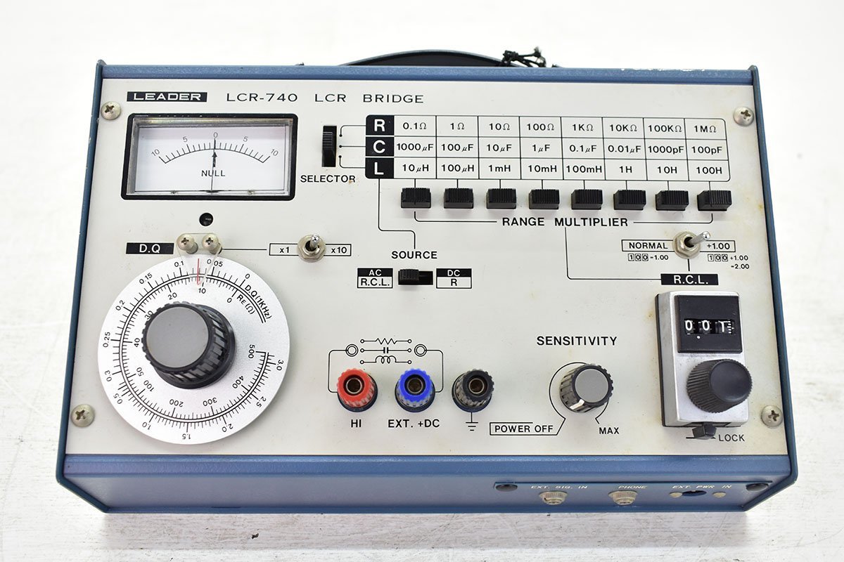 LEADER LCR-740 LCR BRIDGE リーダー電子 LCRブリッジ メーター 測定器 27M(アマチュア無線)｜売買された ...
