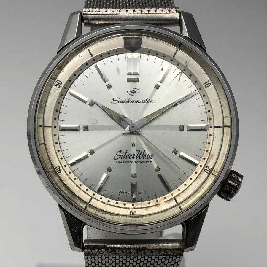 SEIKO セイコーマチック シルバーウェーブ Seikomatic Silver Wave J12082 インナーベゼル 自動巻き ...