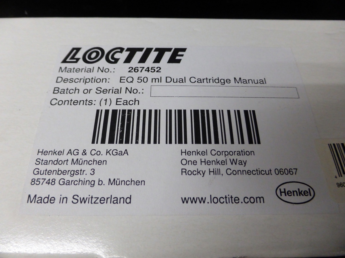 ヘンケル ロックタイト デュアルカートリッジガン エポキシ接着剤 ノズル セット 267452 E-60HP 720230 LOCTITE ...