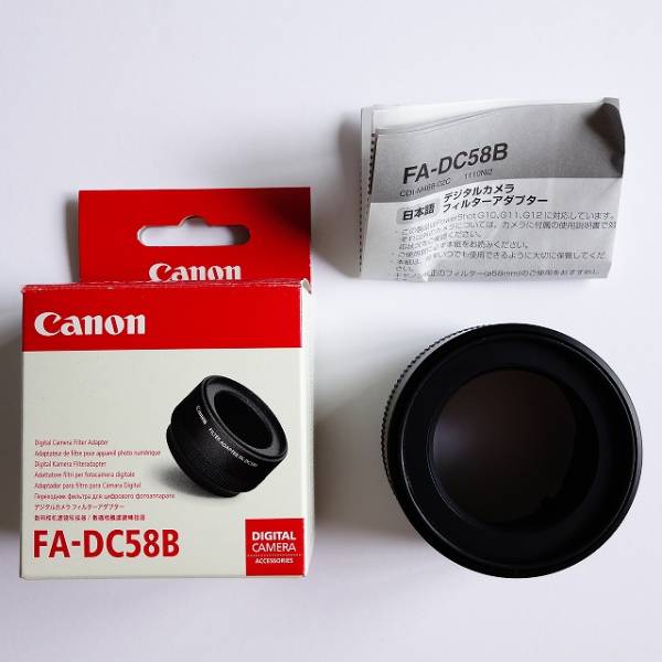 Canon キャノン フィルターアダプター FA-DC58B G10 G11 G12用(その他)｜売買されたオークション情報、yahooの商品 ...