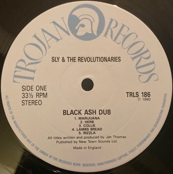 UK盤 Sly & The Revolutionaries With Jah Thomas／Black Ash Dub Trojan／TRLS ...