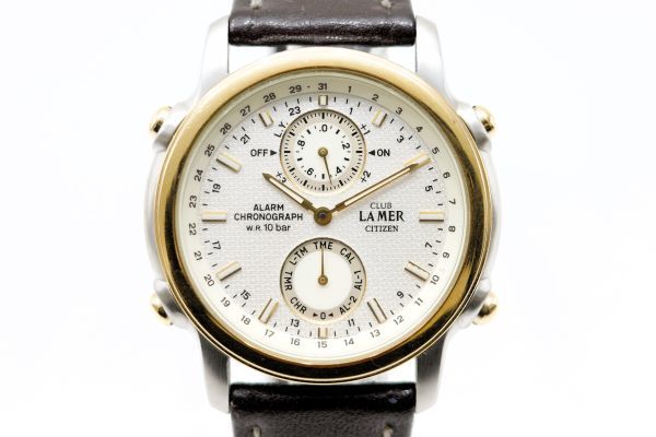 876 CITIZEN CLUB LA MER ALARM CHRONOGRAPH QZ 6820-G80922 シチズン クラブラメール ...