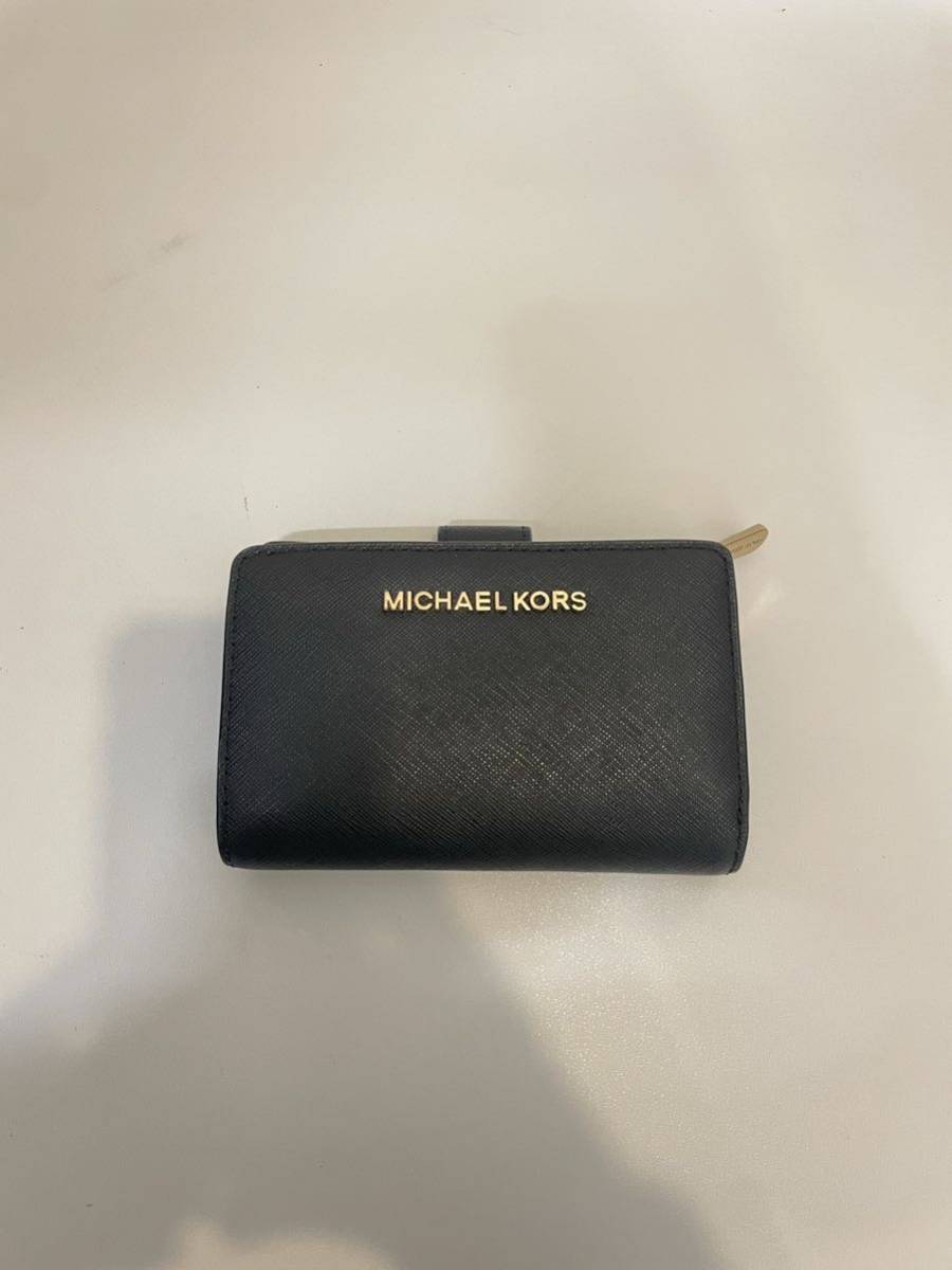 TF0930 マイケルコース MICHEAL KORS 二つ折り財布 レディース ブラック 黒 M-1804(その他)｜売買されたオークション ...
