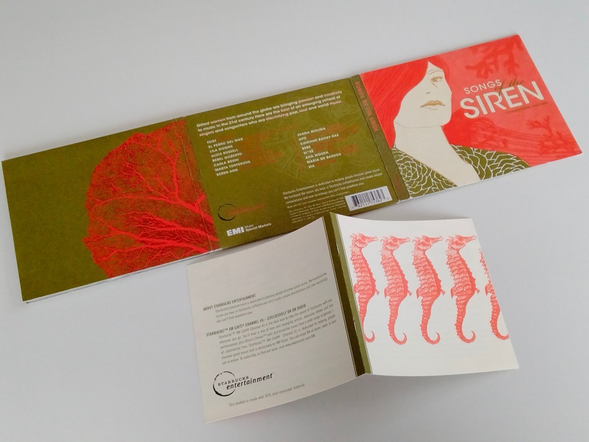 STARBUCKS/スタバ限定盤 SONGS of the SIREN デジパックCD CDS-112 Feist Juana Molina ...