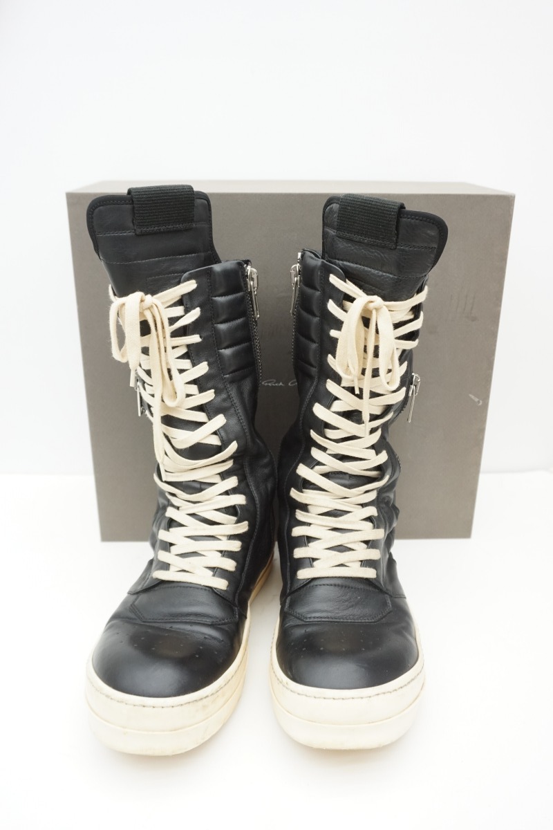 正規 Rick Owens リックオウエンス CARGOBASKET BOOTS カーゴ バスケット スニーカー ブーツ ジオバスケット ...
