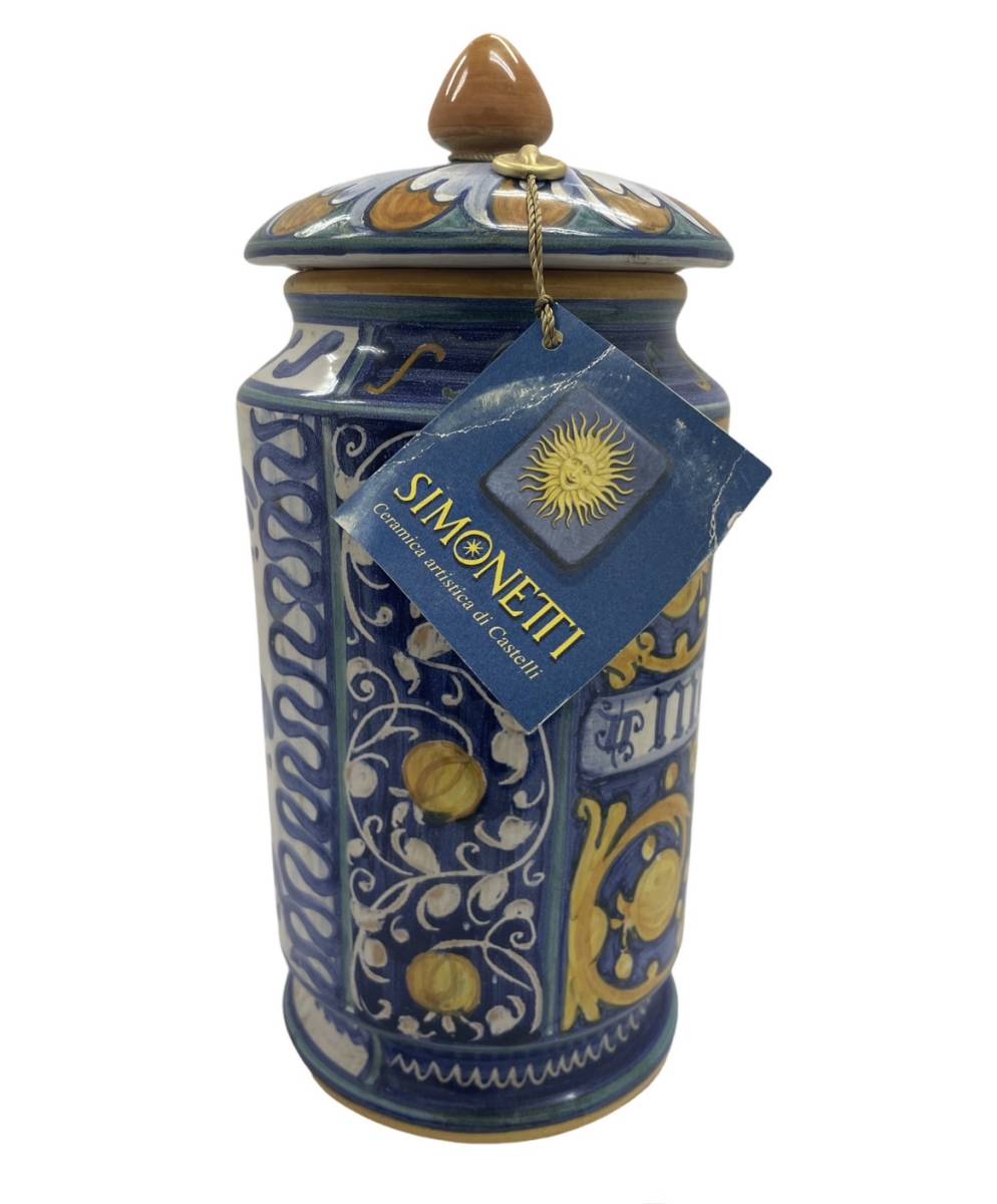 インテリア Simonetti シモネッティ 壺 つぼ 高さ約26cm イタリア コレクション 陶器 器 置物 /現状品 003805-51 ...