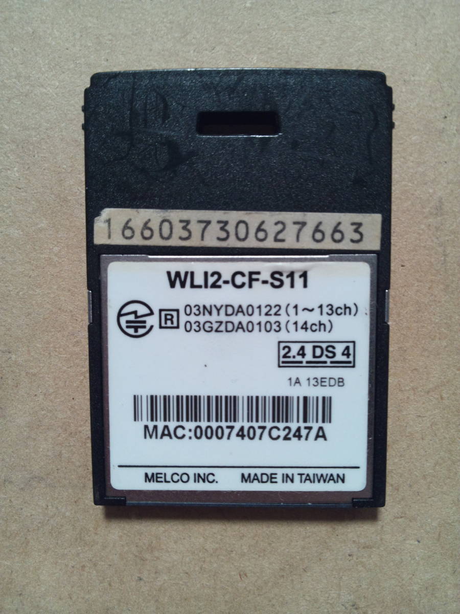 BUFFALO WLI2-CF-S11 コンパクトフラッシュタイプカード WiFi(Windows CE)｜売買されたオークション情報 ...