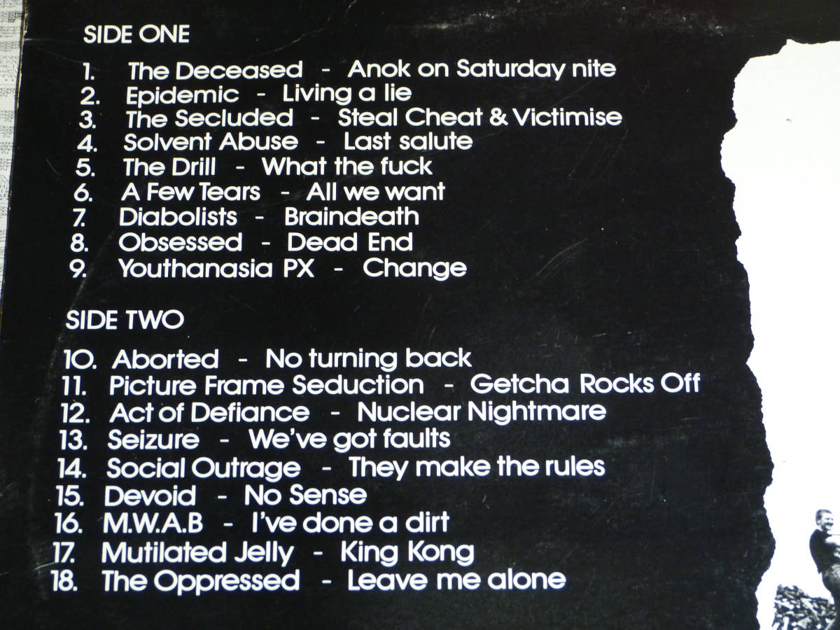 VA Demo-Lition Blues LP 1983年/UK80s hardcore punk comp GISM DISCHARGE CRASS CHAOS ACTIVES IMPACT ...