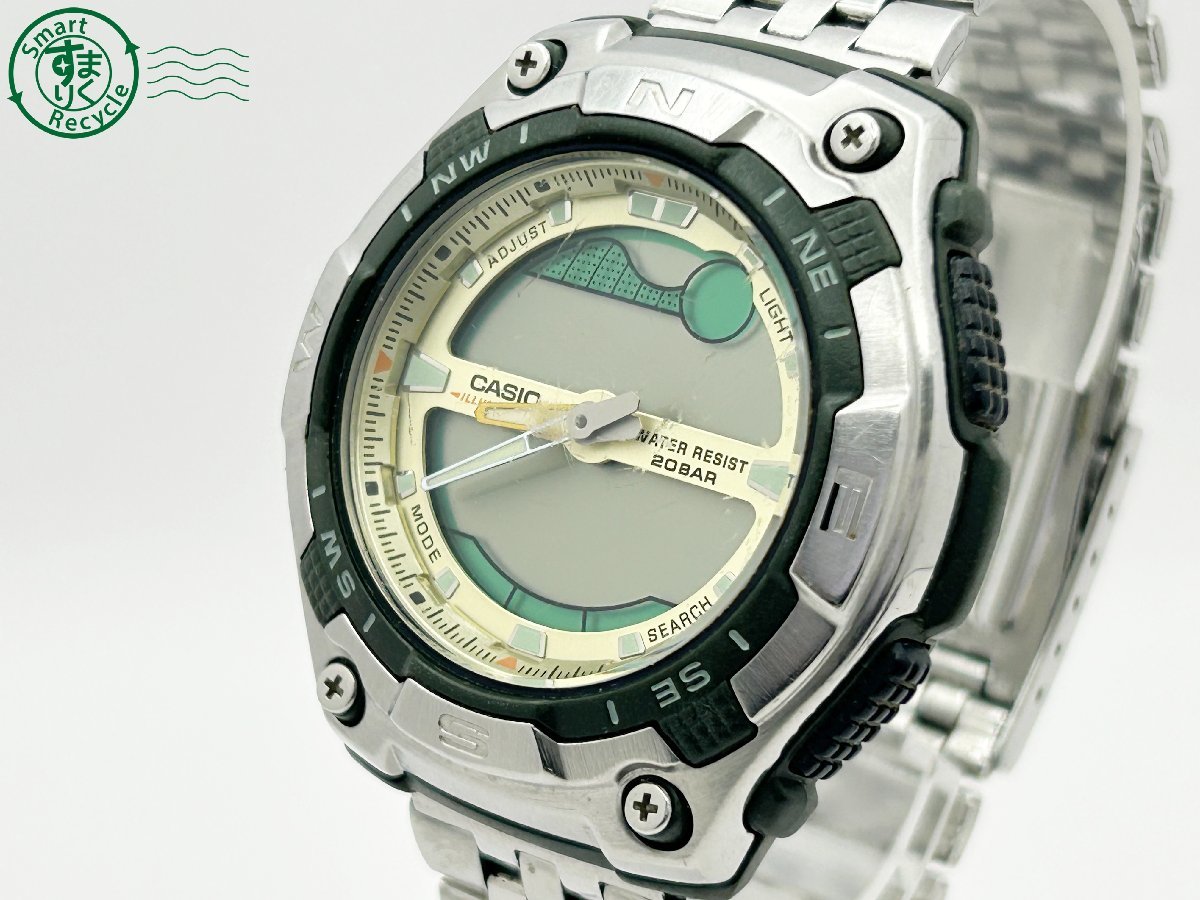 10523061 CASIO カシオ TIDE GRAGH タイドグラフ MOON PHASE ムーンフェイズ AQW-100 メンズ ...