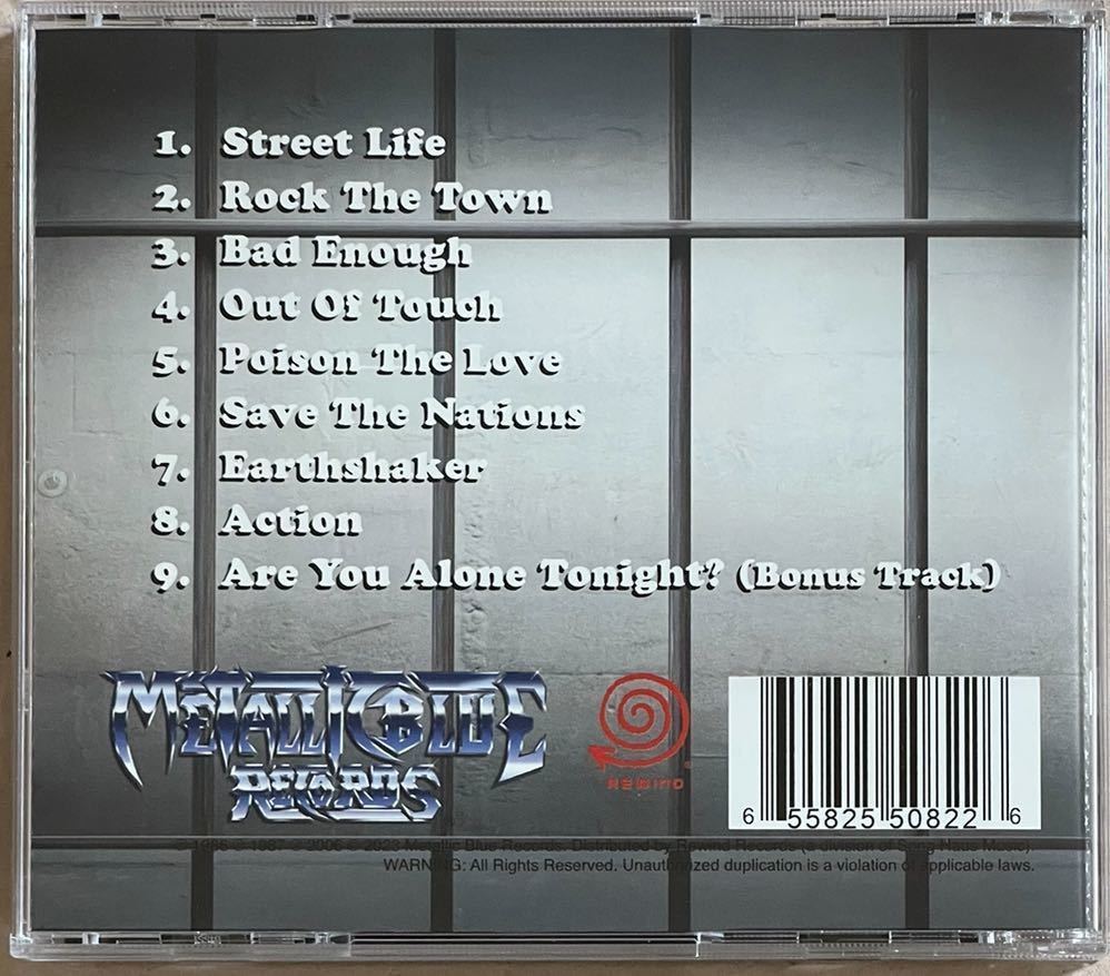 MEGATTACK Street Life Metallic Blue Records US リマスター 正統派ヘヴィ メタル L.A.メタル ...