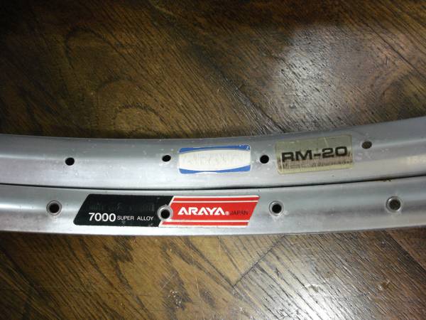 ARAYA アラヤ RM395team 32H RM20 36Hリムのペア(リム、スポーク)｜売買されたオークション情報、yahooの商品情報 ...