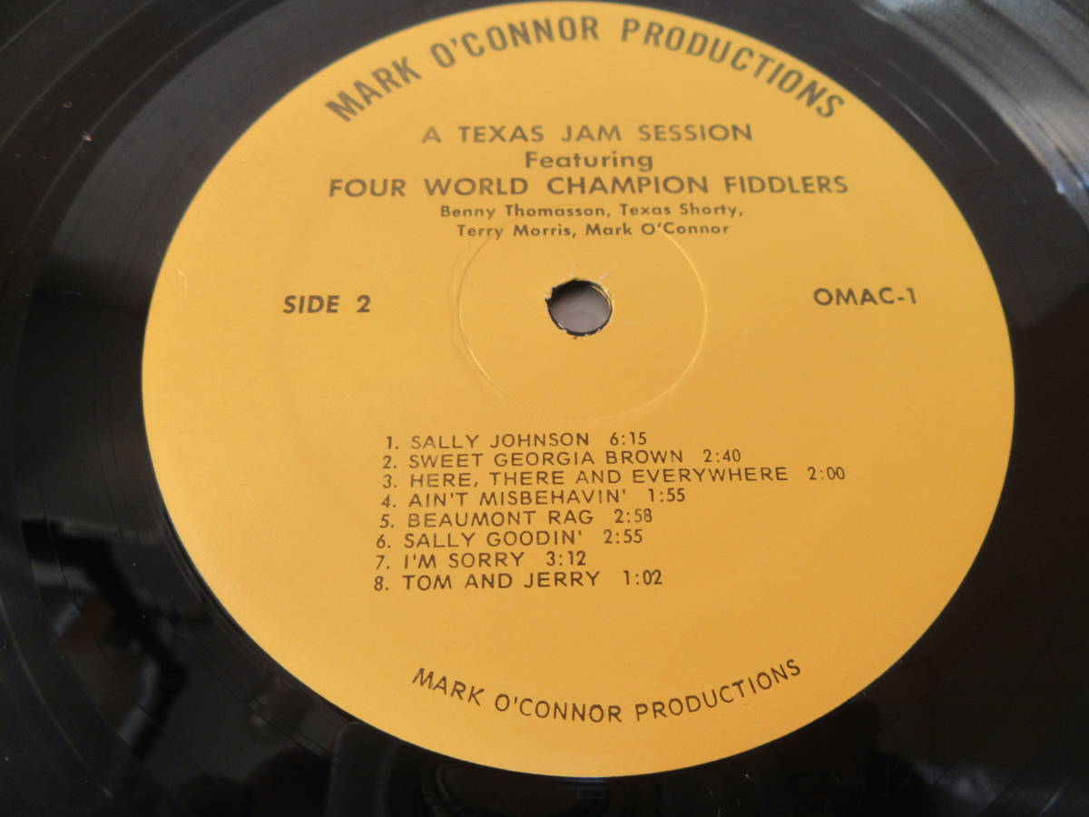 LP BENNY THOMASSON TEXAS SHORTY TERRY MORRIS MARK O'CONNOR A TEXAS JAM ...