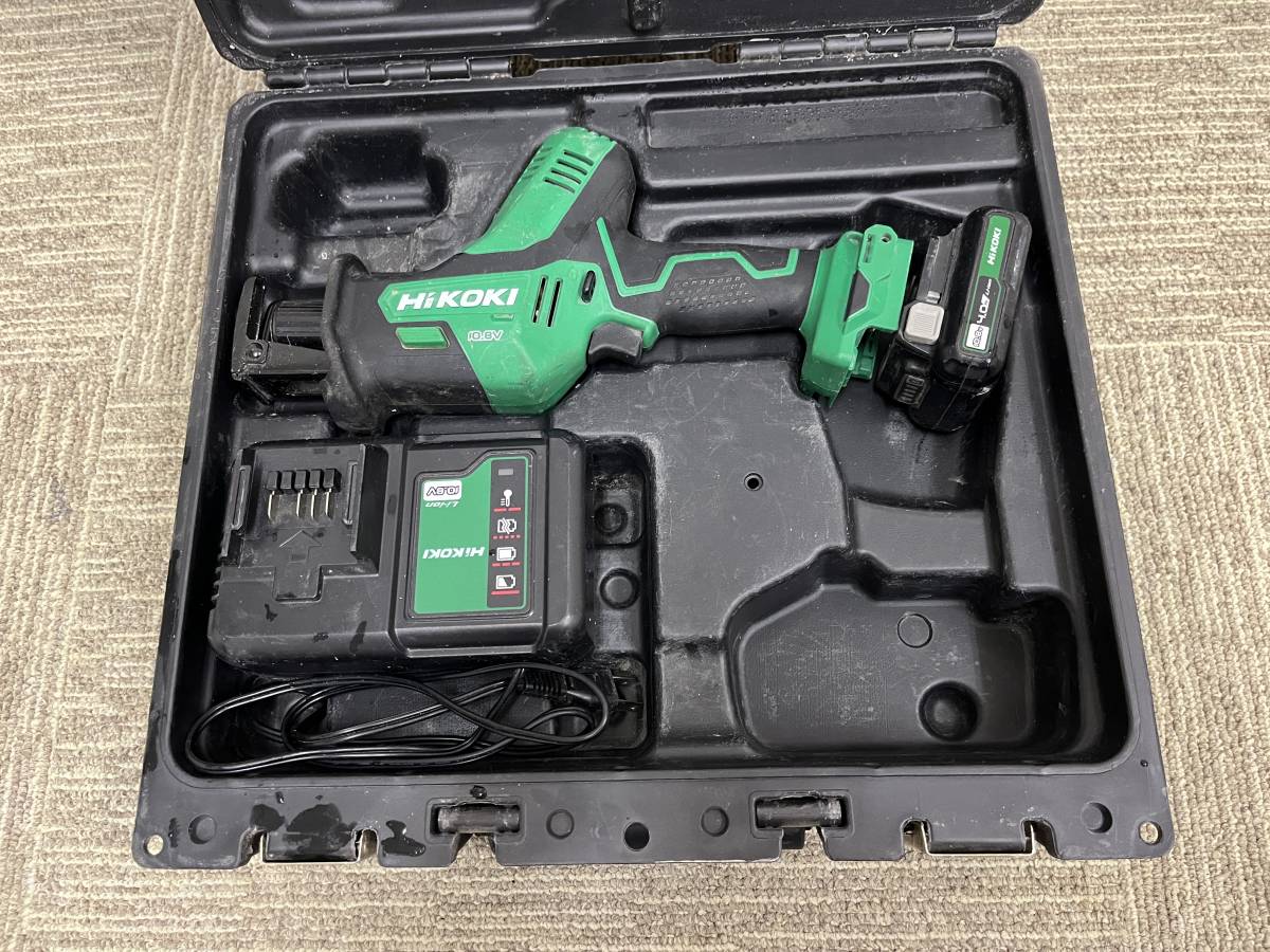 現状品 HiKOKI ハイコーキ CR 12DA コードレスセーバーソー 10.8V ケース バッテリ付き BSL1240M み(多目的用 ...