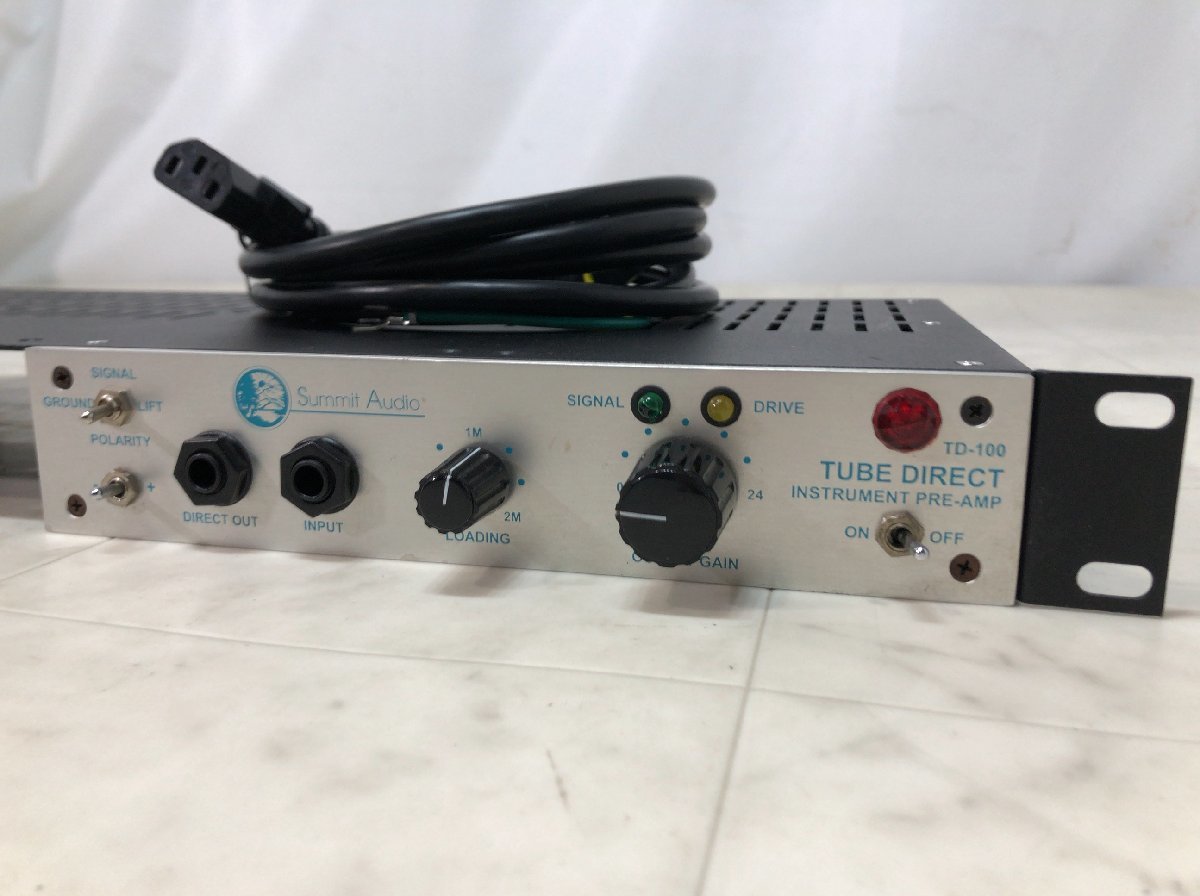 Summit Audio サミットオーディオ TD-100 Tube Preamp D.I. ダイレクトボックス チューブプリアンプ ...