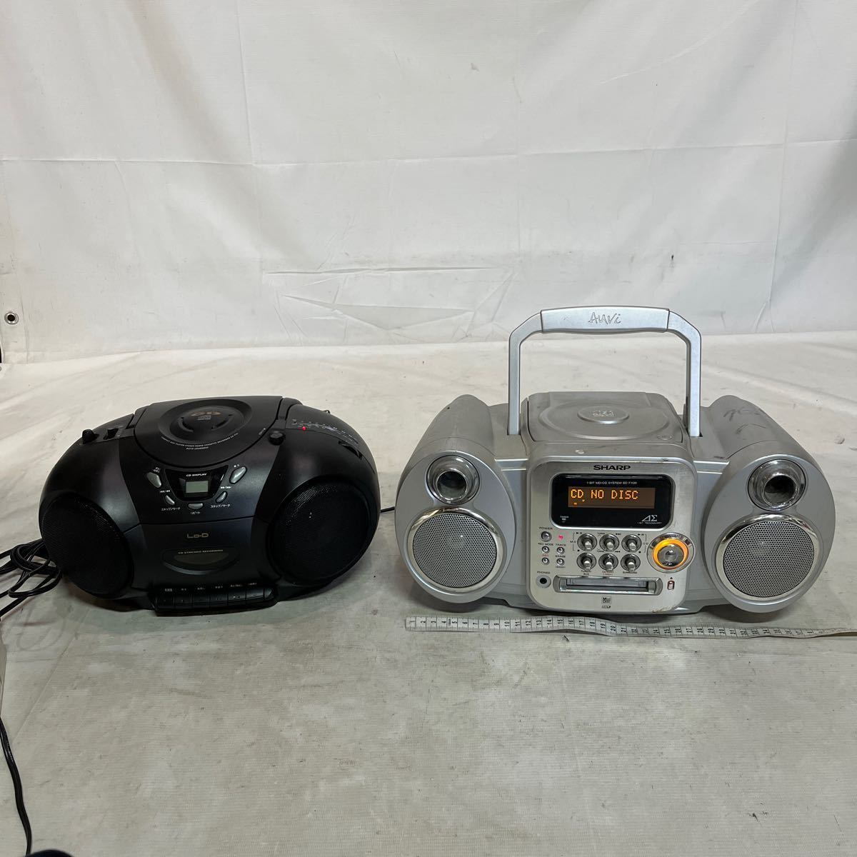 ジャンク品 HITACHI CDラジカセレコーダー CX-775 2000年製 SHARP MD.CDシステムSD-FX20-S 2005年製(オーディオ機器)｜売買されたオークション情報 ...