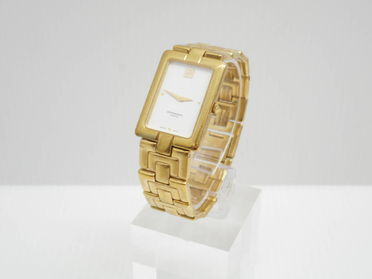 時計祭 ジバンシー メンズ クオーツ キャピトル ゴールド系 GIVENCHY CAPITOL REG. MODEL ホワイト文字盤 品 稼働品(ジバンシイ)｜売買されたオークション情報 ...