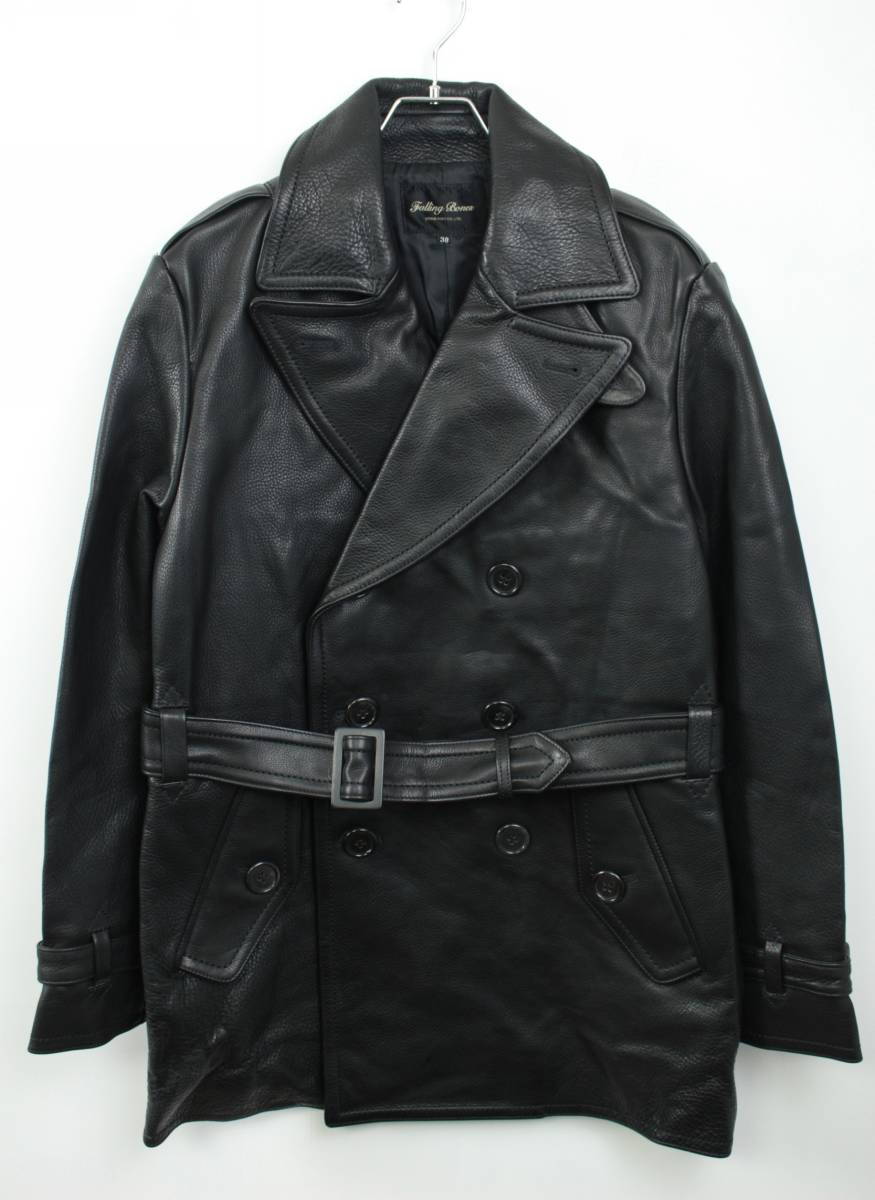 L488 日本製 Falling Bones フォー リングボーンズ 本革 レザージャケット 革ジャン ブラック 38 ダブルボタン(Mサイズ)｜売買されたオークション情報、yahooの商品 ...