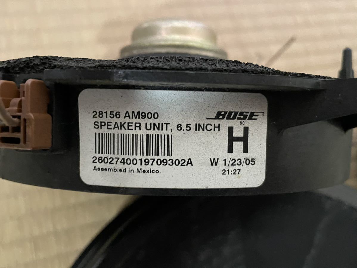 F50 シーマ 純正 BOSE スピーカー 3点 日産 28138 AT400 28156 AM900 6.5inch(スピーカー)｜売買され ...