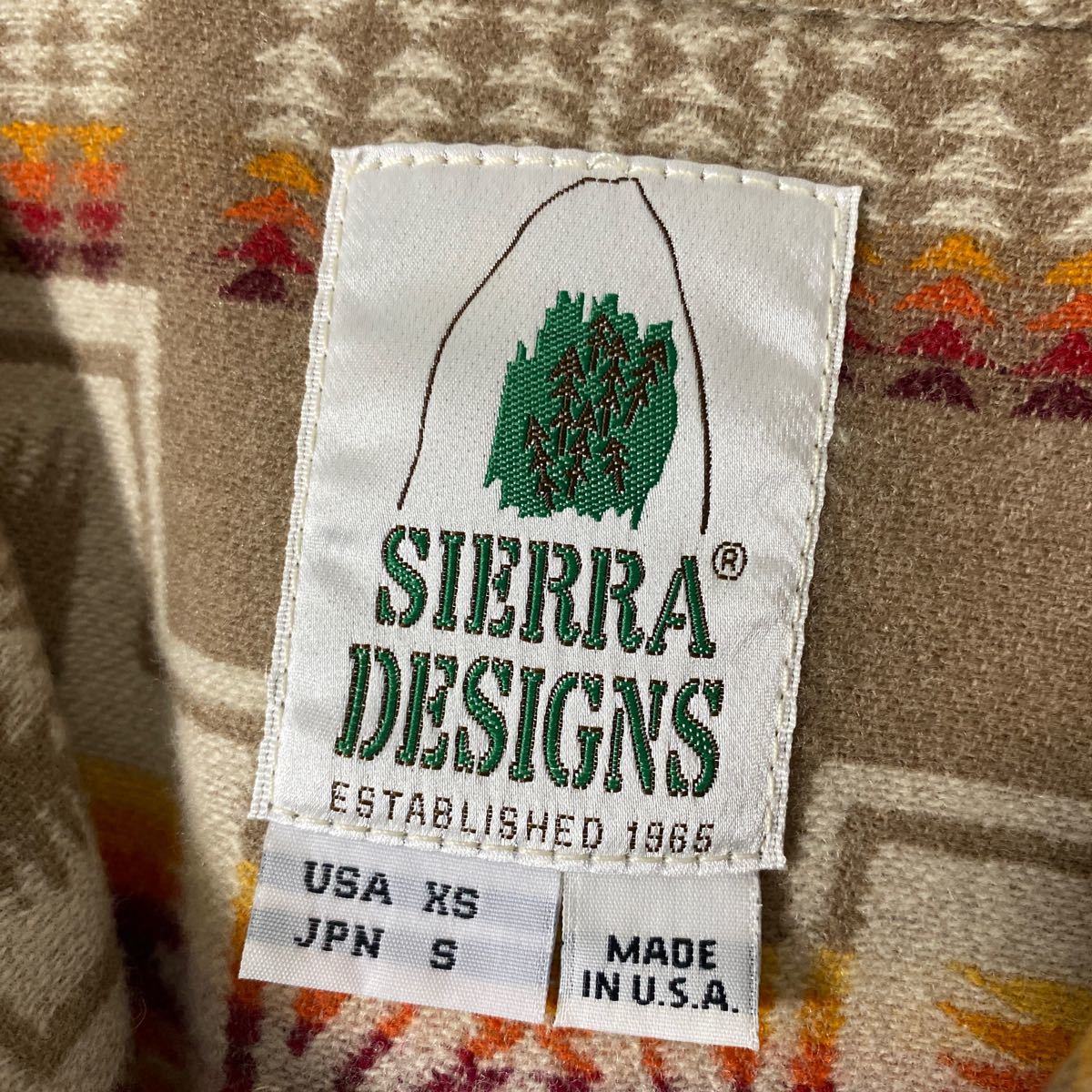 SIERRA DESIGNS Pendleton マウンテンパーカー S シェラデザイン ペンドルトン ウール USA ジョセフ 柄 ショート ...