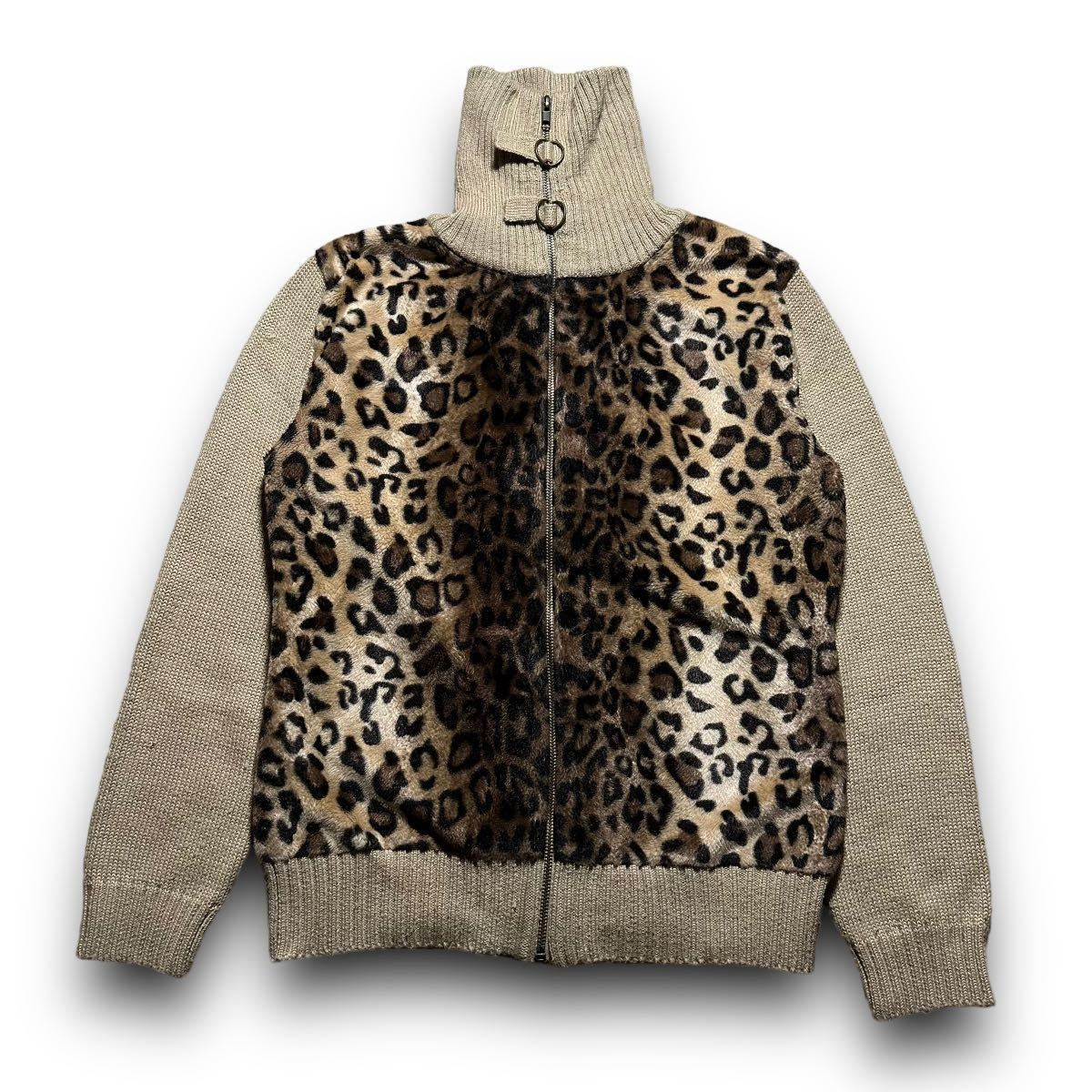 RARE Japanese Label Y2K leopard design knit 14th addiction share spirit ...