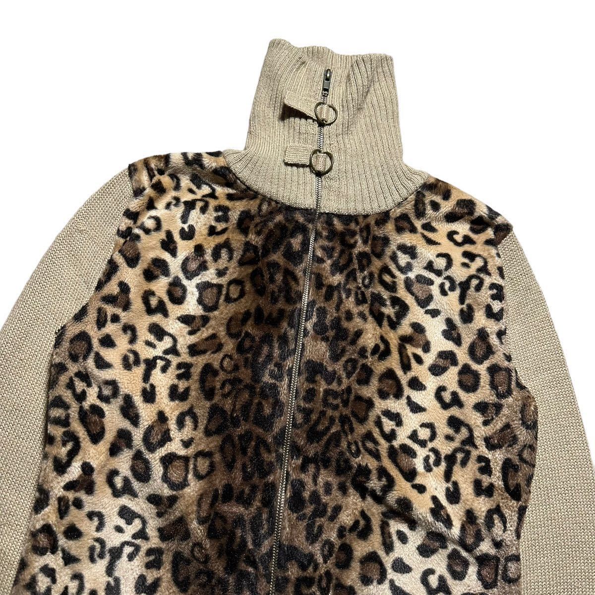 RARE Japanese Label Y2K leopard design knit 14th addiction share spirit ...