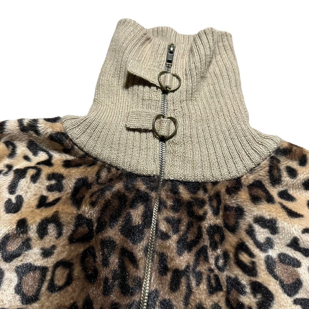 RARE Japanese Label Y2K leopard design knit 14th addiction share spirit ...