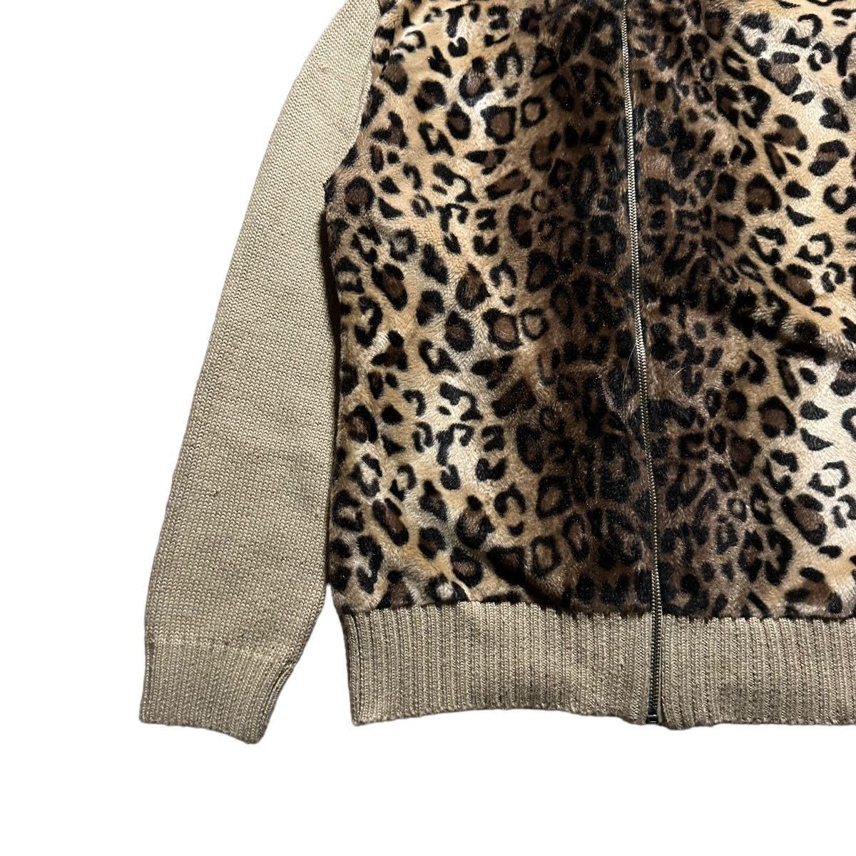 RARE Japanese Label Y2K leopard design knit 14th addiction share spirit ...