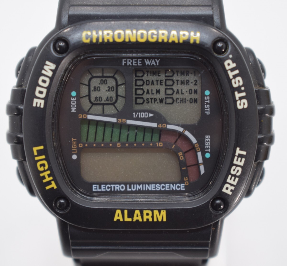 CITIZEN シチズン FREEWAY フリーウェイ デジタル DN87-AUDIY ブラック クォーツ メンズ 腕時計 RK-386GM ...