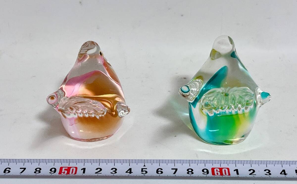 Multi Glass マルティグラス 工芸ガラス 置物 可愛い 小鳥 ペア(工芸ガラス)｜売買されたオークション情報、yahooの商品情報をアーカイブ公開 - オークファン（aucfan.com）