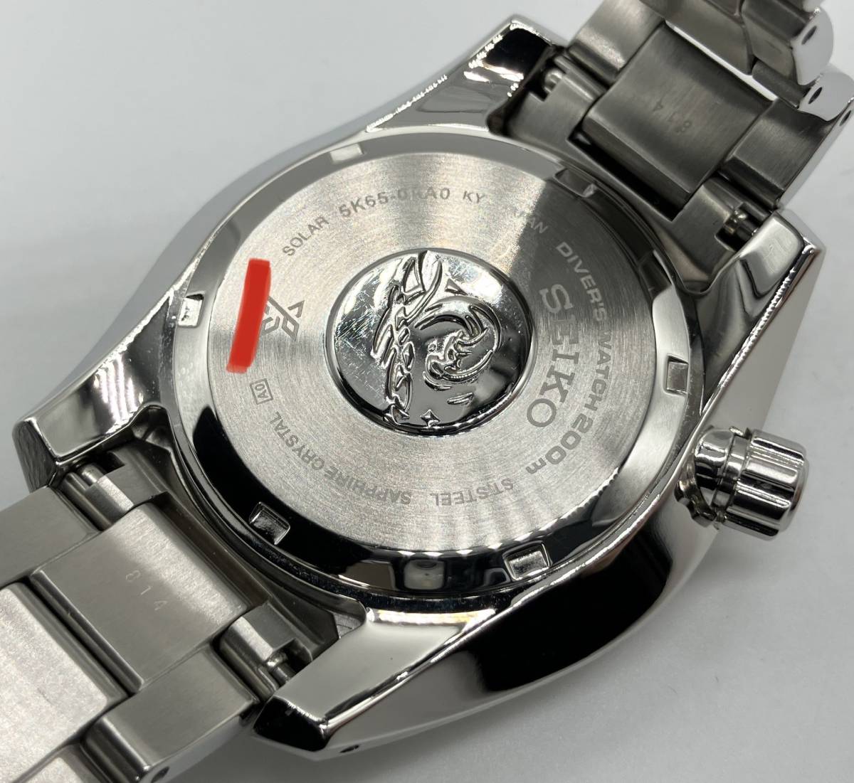 SEIKO セイコー PROSPEX プロスペックス 5K65-0AA0 SOLAR ソーラー 黒文字盤 ダイバーズウォッチ 箱付き 腕時計 ...