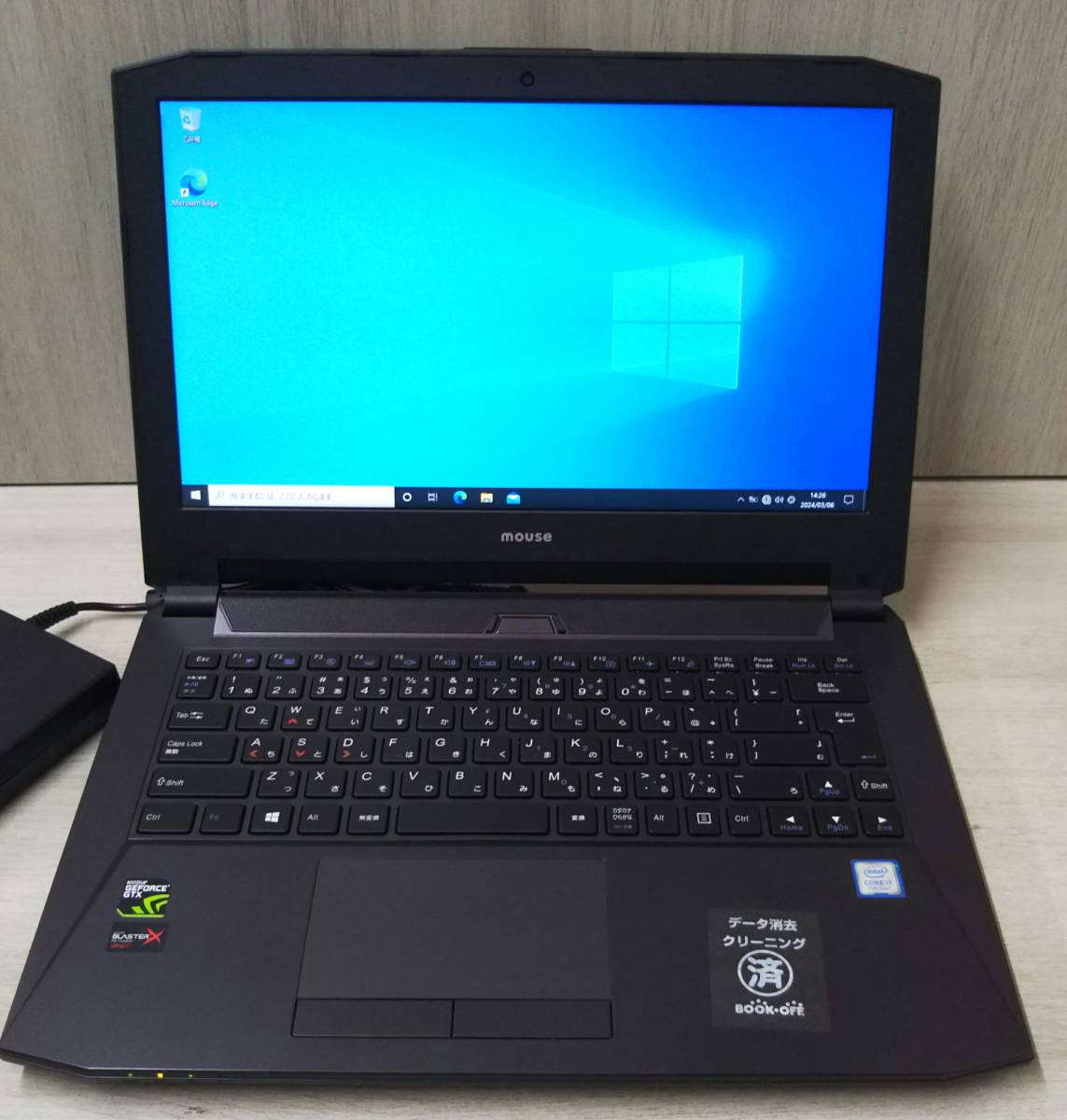 ジャンク mous computer DAVI-NG4500E2-SH2 Core i7-7700HQ @2.8GHz/SSD256GB+HDD 1TB/16GB/Win10/GeForce ...