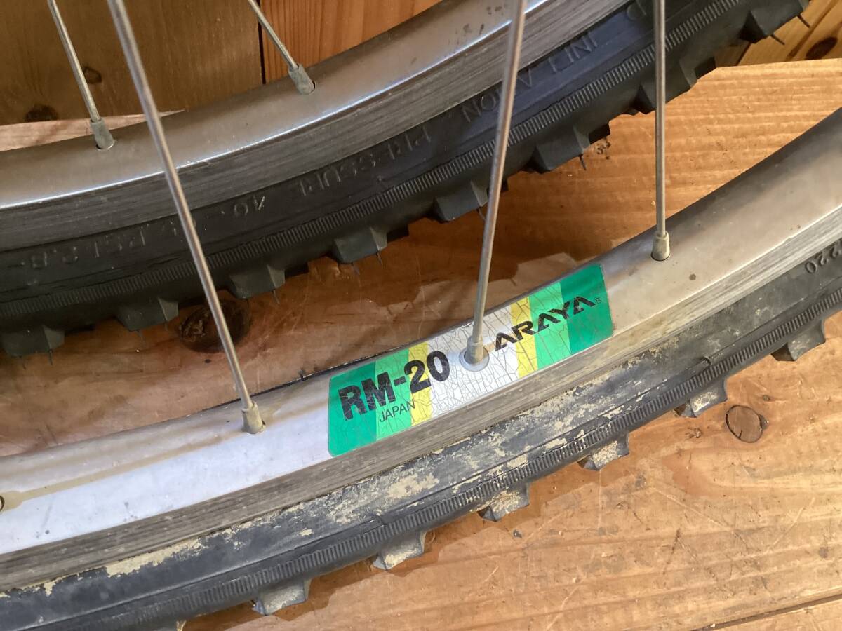 26インチ 前後ホイールセット ARAYA RM-20 リム ハブは deore HB-MT60(26インチ、650C)｜売買された ...