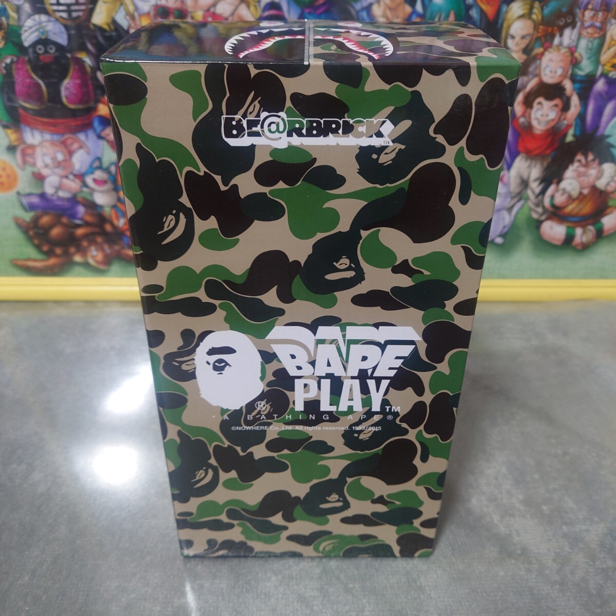 ベアブリック BAPE PLAY 400% 限定BE＠RBRICK A BATHING APE エイプ カモシャーク 2015年 ...