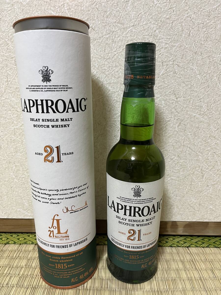 LAPHROAIG ラフロイグ For FoL 21年 350ml 200周年記念ボトル 48.4% ケース リーフレット付き(アイラ)｜売買 ...