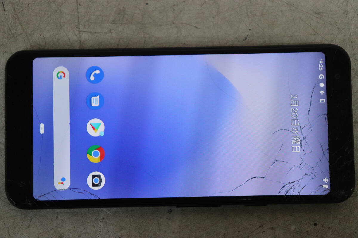 Y06/001 Y mobile Google Pixel 3a 64GB 画面割れ ネットワーク利用制限〇 初期化済み 現状品 ...