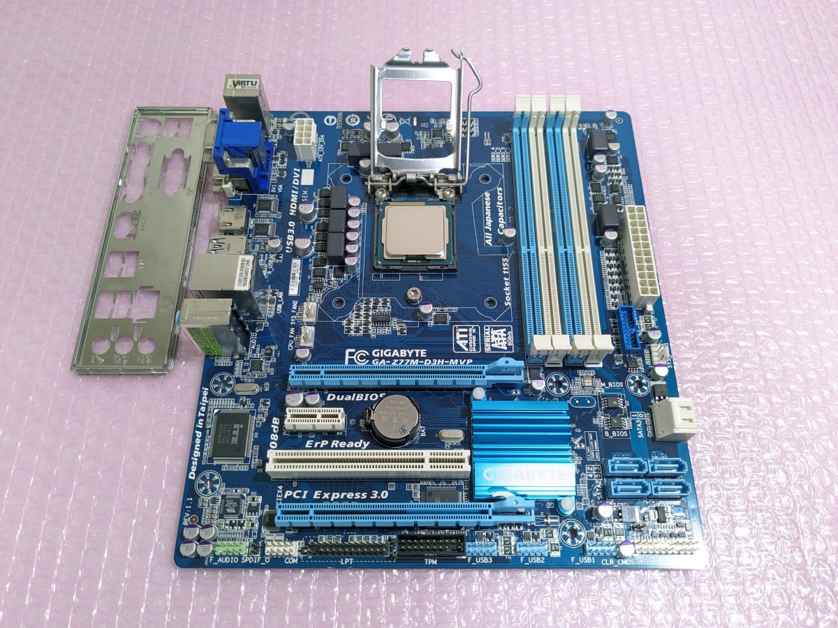 Gigabyte GA-Z77M-D3H-MVP Intel Core i7 3770 マザーボード CPU セット LGA1155 DDR3 ...