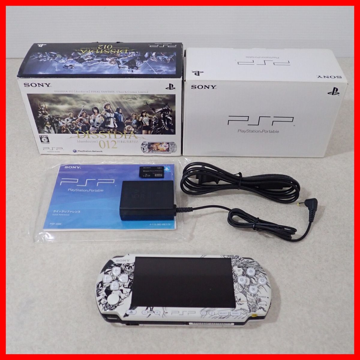 PSP プレイステーションポータブル DISSIDIA 012 duodecim FINAL FANTASY Chaos & Cosmos Limited 本体 PSP-3000 SONY 箱 ...