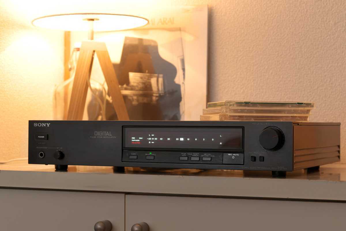 修理済 SONY ソニー PCM-701ES デジタルオーディオプロセッサー PCMプロセッサー β ベータ VHS リニアPCM(オーディオ ...