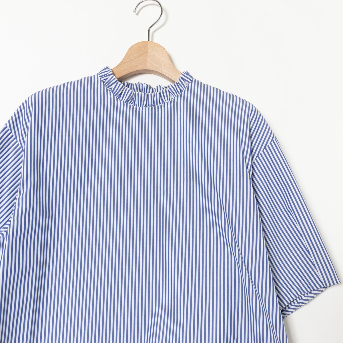 メール便 MACPHEE マカフィー ストライプ柄 ブラウス トップス 半袖 総柄 38 綿100% コットン ブルー 青系 綺麗め カジュアル(トップス)｜売買されたオークション情報 ...
