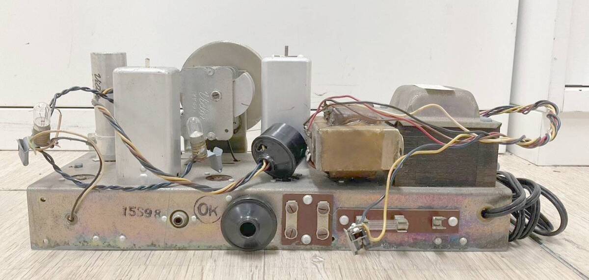 真空管 真空管 ラジオ アンプ スピーカー 無線機 Victor Sharp 自作 工作 レトロ パーツ 部品 詳細不明 通電確認済 ...