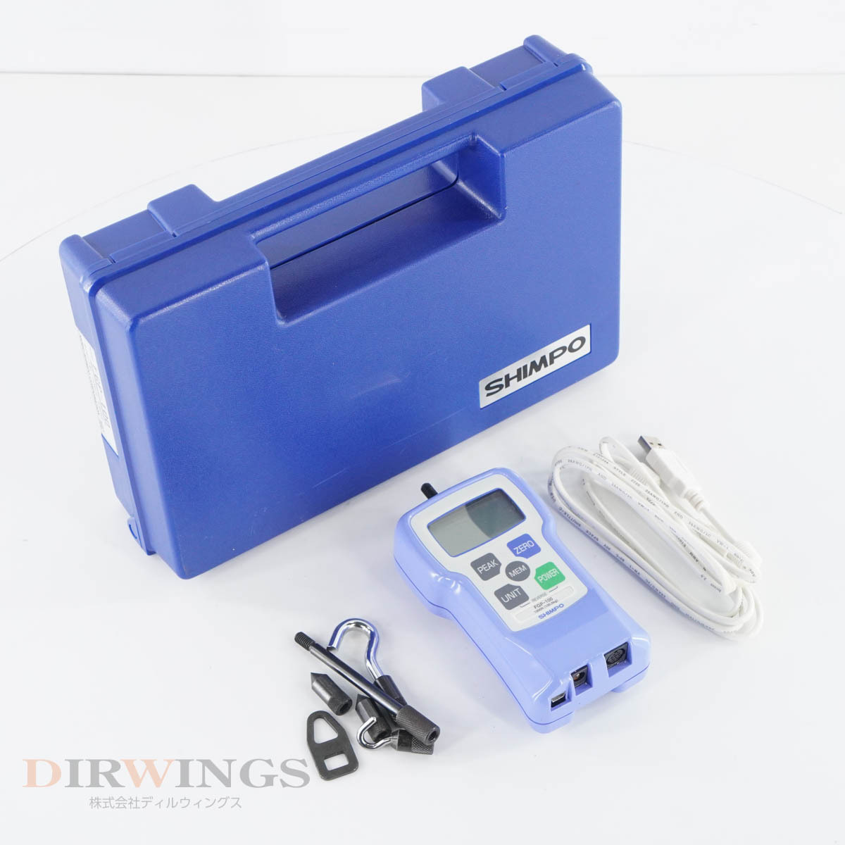 DW 8日保証 FGP-100 SHIMPO DIGITAL FORCE GAUGE 1000N 100.0kg 日本電産シンポ デジタル ...